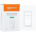 Amazon Basics Single Pole Smart Dimmer Switch, Neutral Wire Required, 2 ...