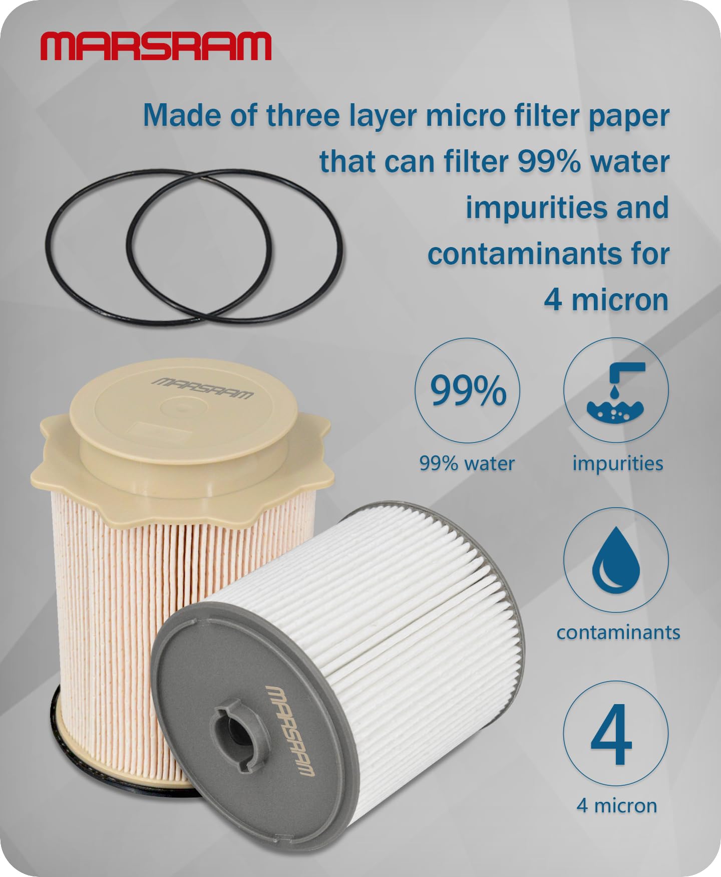 Mua Marsram 6.7 Cummins Fuel Filter Water Separator Set fits for 2019 ...