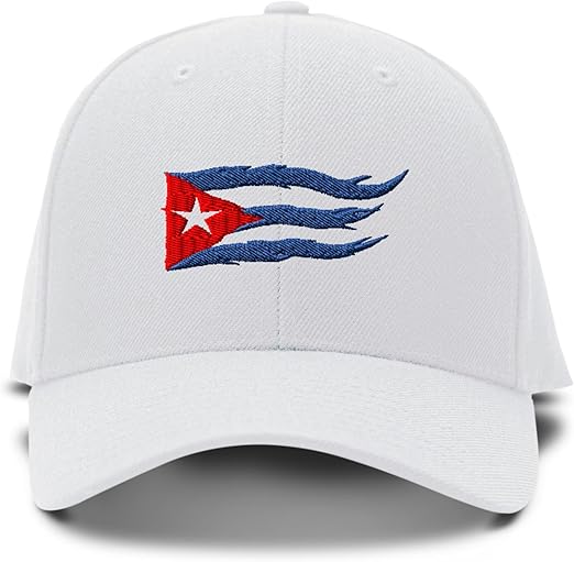 Amazon.com: Speedy Pros Cuba Cuban Flag Flame Embroidered Unisex Adult ...