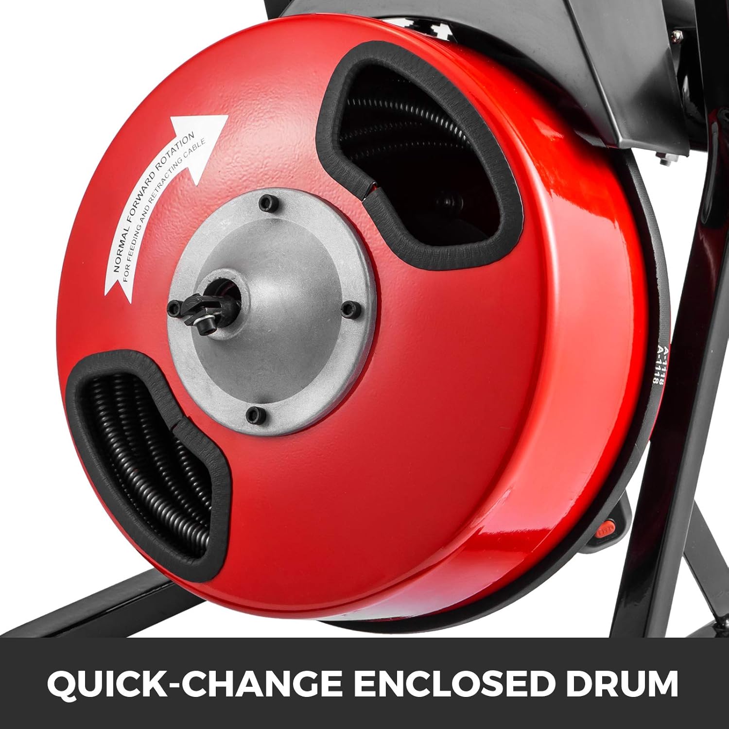 50ft x 1/2'' Drain Auger Pipe Cleaner Machine Local Snake Sewer Clog W ...