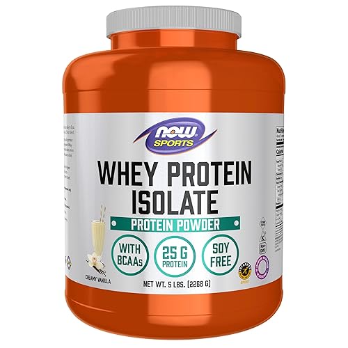 NOW Foods Sports Nutrition, Whey Protein Isolate, 25 g With BCAAs ...