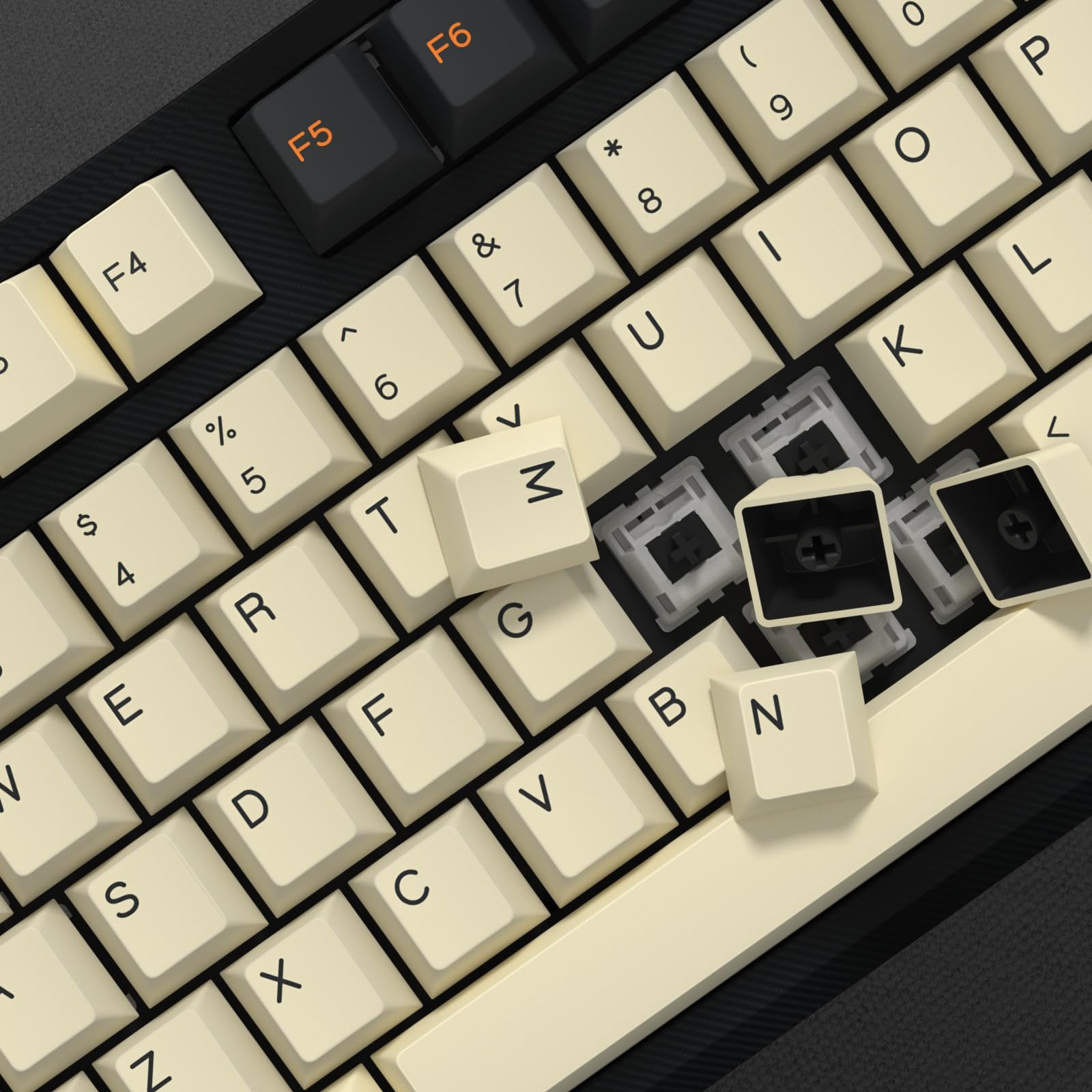 Mua Carbon PBT Double Shot Orange Keycap Set,174 Keys Retro Custom Key ...