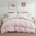 Amazon.com: Joysoul Queen Size Down Comforter - All Season Ultra Soft Goose Down & Feather Fiber ...