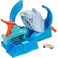 Amazon.com: Hot Wheels City Color Changing Robot Shark Play Set Kids ...