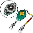Amazon.com: 23ft Self Retracting Lifeline 330lbs Fall Arrester Fall Protection Dual Swivels ...