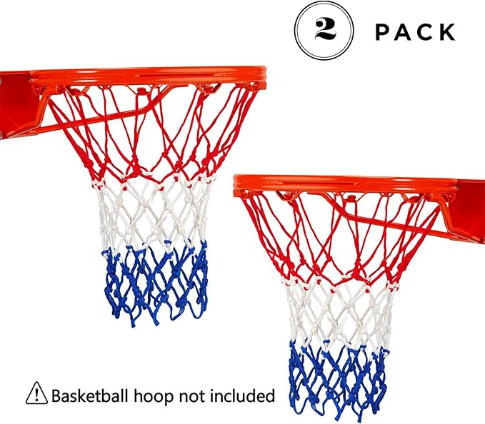 TraderPlus 2Pcs Heavy Duty Basketball Net Nylon Basketball Rim Goal ...