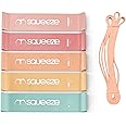 Squeeze Bands Set of 5 Loop Booty Resistance Bands, Includes a $15 ...