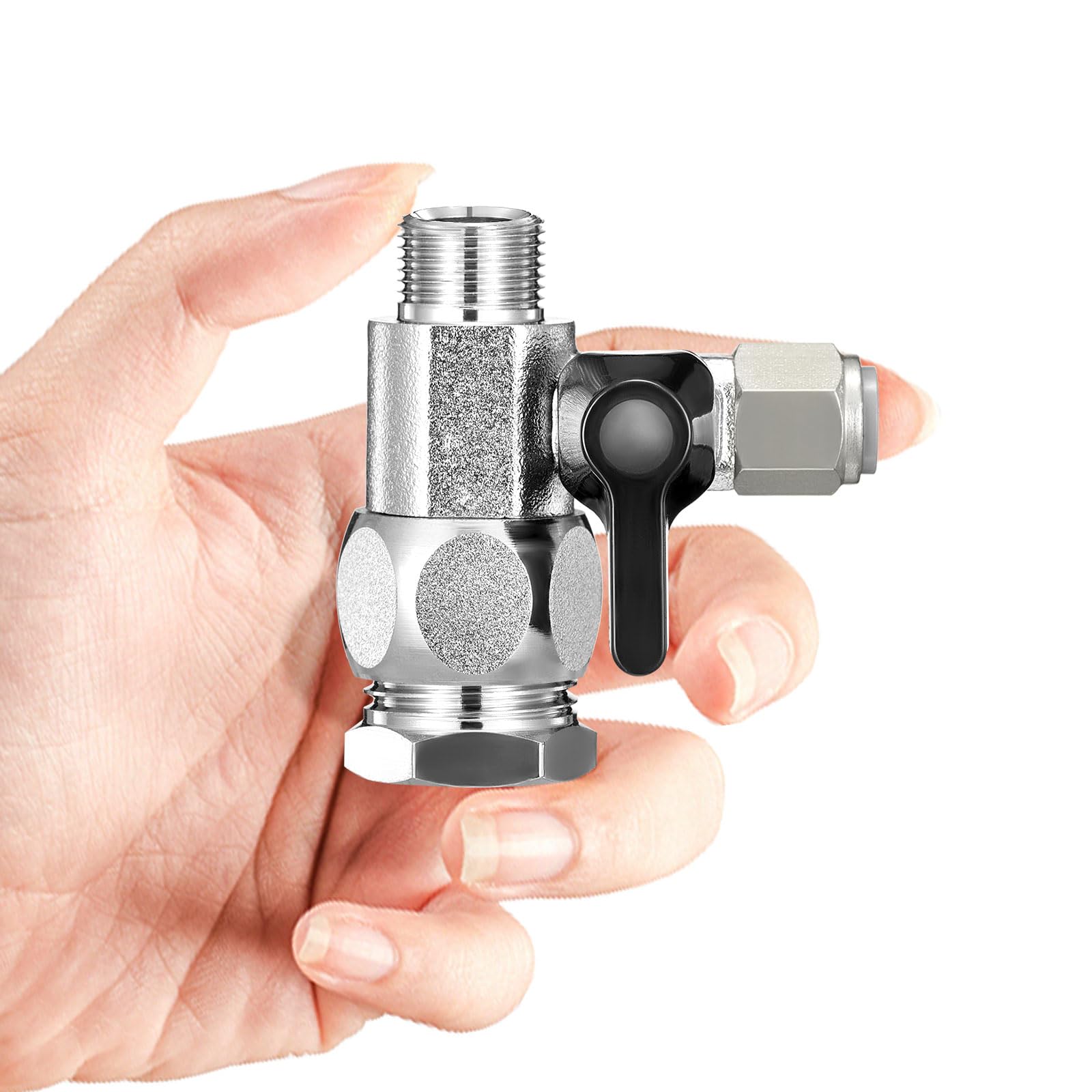 Water Line Splitter Connector for Refrigerator Angle Valve, 3/8"-3/8"-1 ...