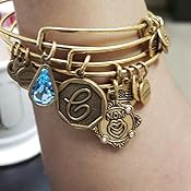 Amazon.com: Alex and Ani Womens Because I Love You, Godmother Charm Bangle Bracelet, Rafaelian ...