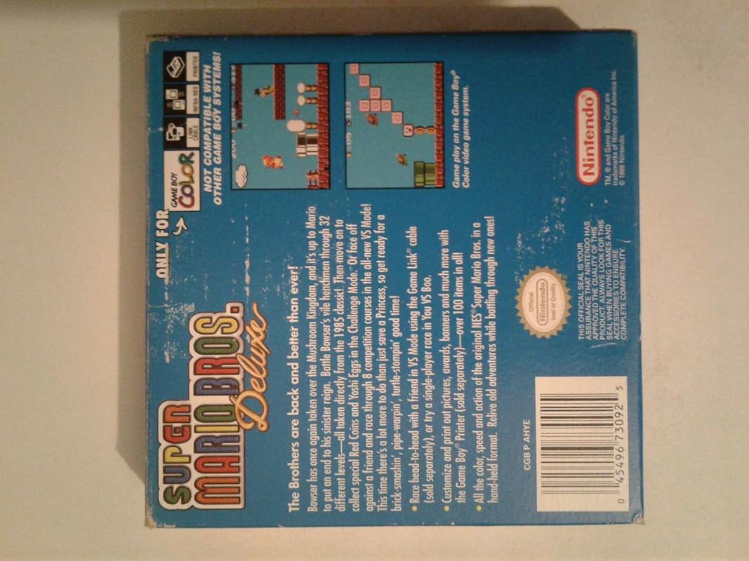 Super Mario Brothers Deluxe - Gameboy Color Game - Retro vGames
