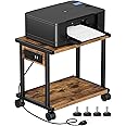 Amazon.com: Asgolion 2-Tier Printer Table with Charging Station for ...