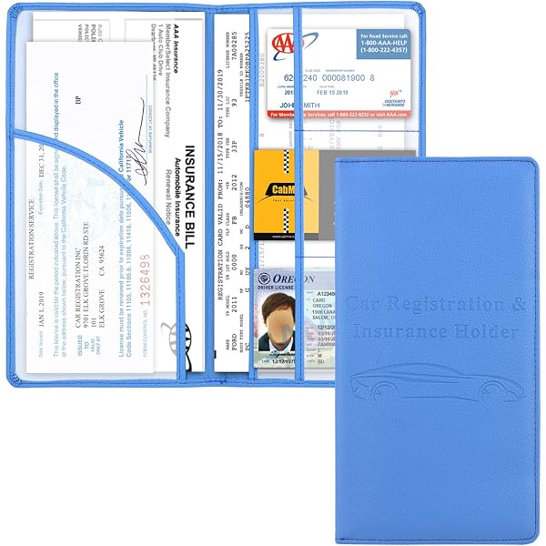 Waterproof Car Document Case Car Driver License Holder Documents ...