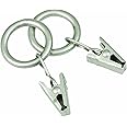 Amazon.com: Kenney Petit Window Curtain Clip Rings, 14-Pack, Pewter ...