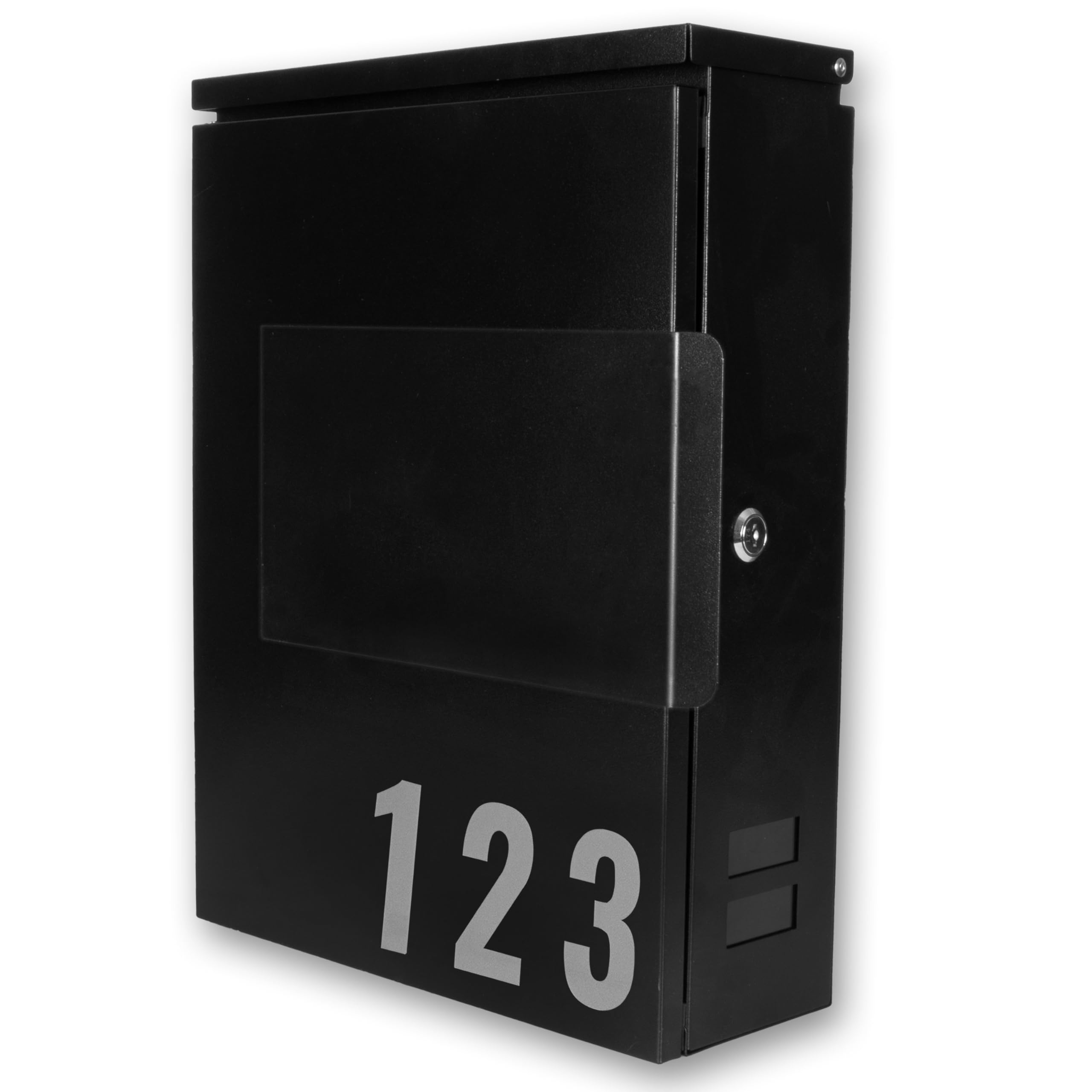 Ilyapa Modern Mailbox Wall Mount Mailboxes for Outside with Lock, Keys ...