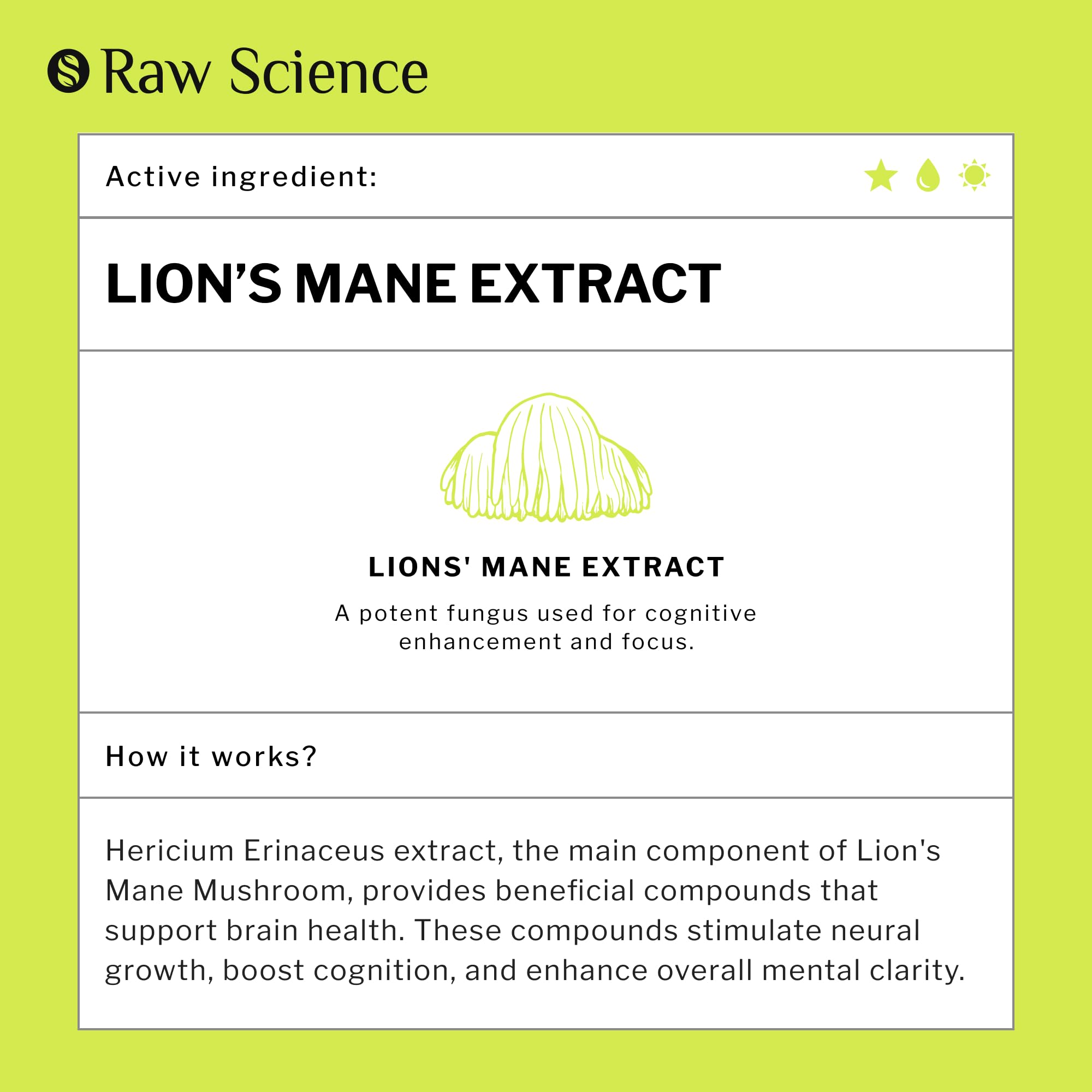 Mua Organic Lions Mane Supplement Extract - Liquid Nootropics Brain ...
