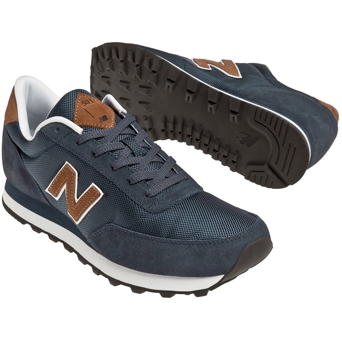 Amazon.com | New Balance 501 Shoe - Men's Dark Blue/Brown, 8.5 | Athletic