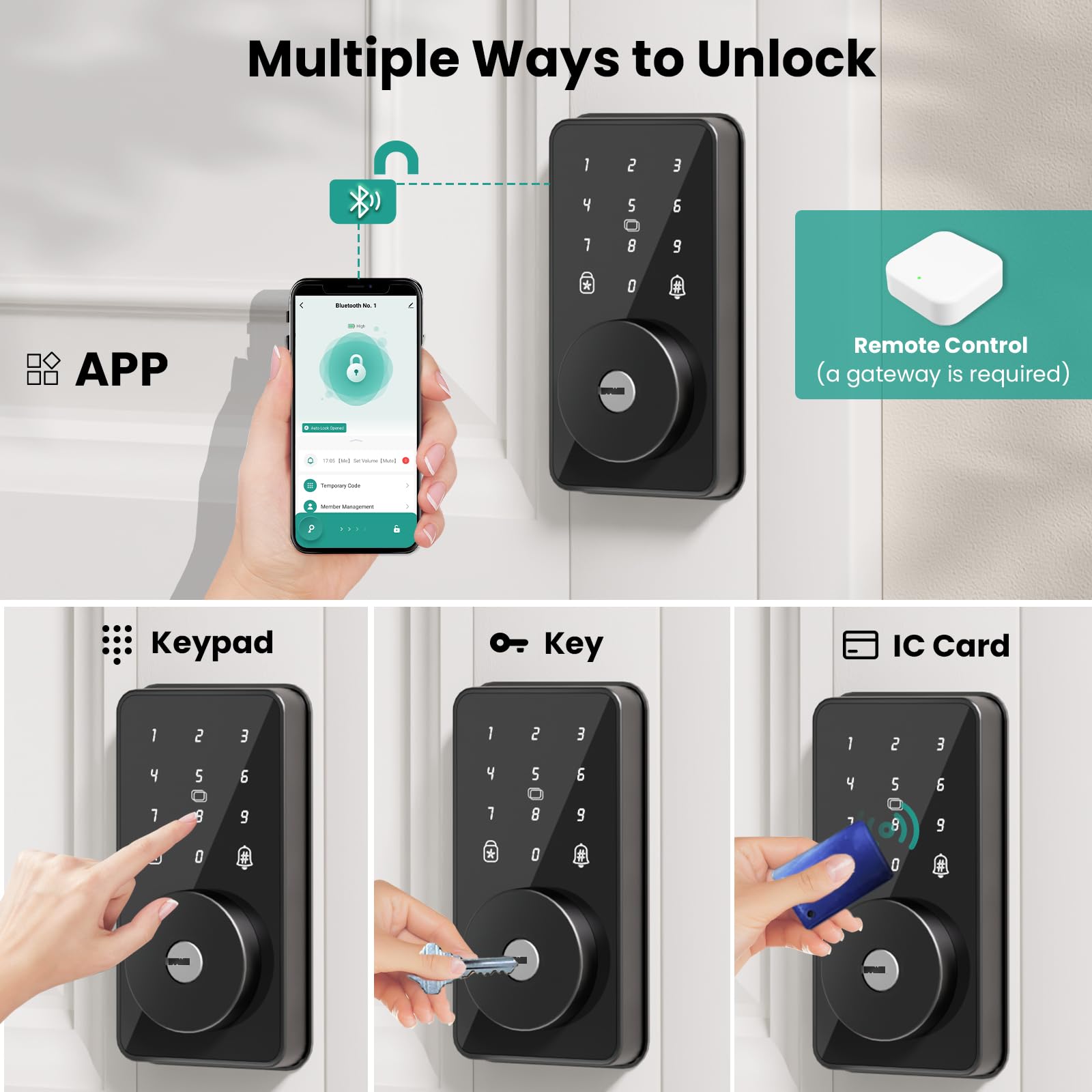 Mua MOUSETRO Smart Lock, Touchscreen Smart Door Lock, Keyless Entry ...