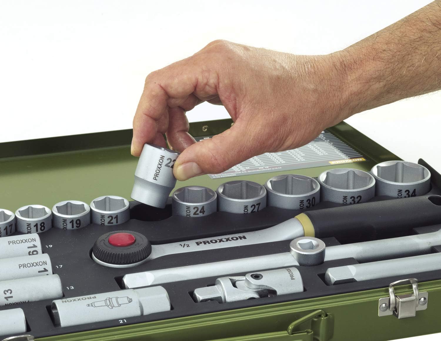 Proxxon Industrial Socket Set Metric 3/8 (10 mm) 65TEILIG 23112 - BigaMart