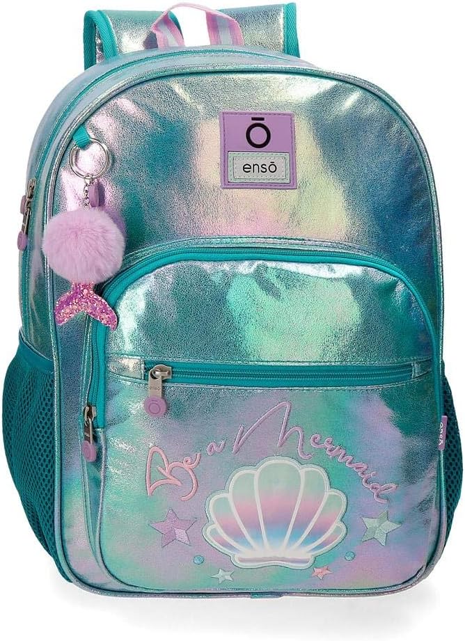 Enso Be a Mermaid School Backpack Adaptable to trolley Green 30x38x12 ...