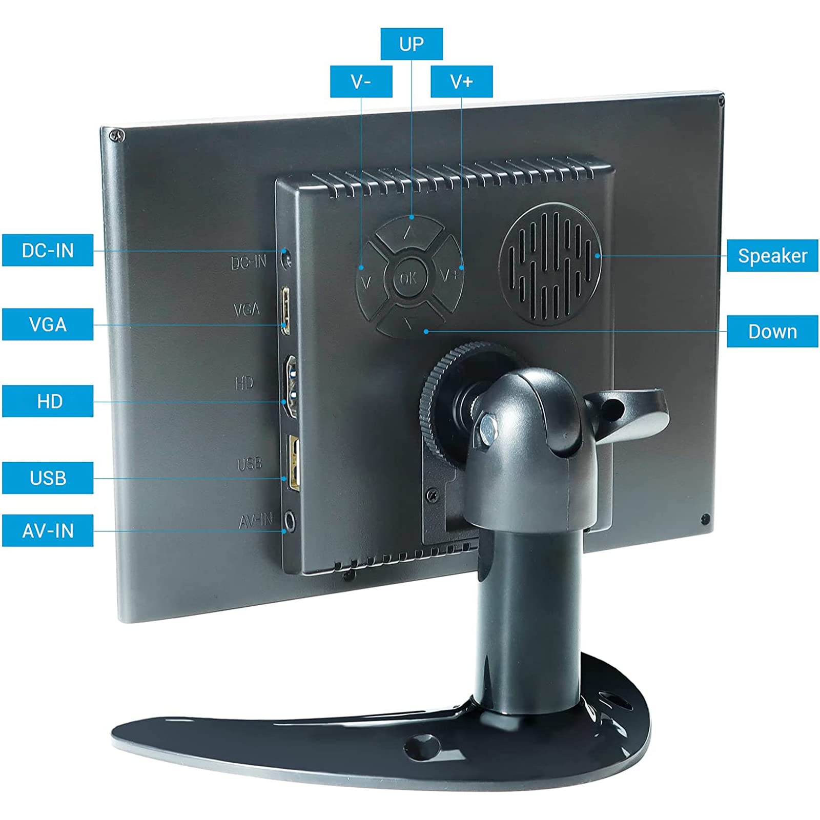Mua ELECROW Small Monitor 7 Inch Mini Monitor LCD Screen 1024x600 ...