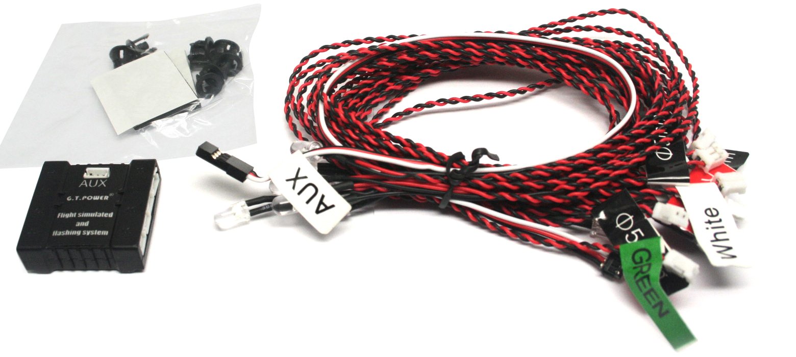 Buy GT Power Scale Model RC Aircraft Plane & Jet LED Light Kit Lighting ...