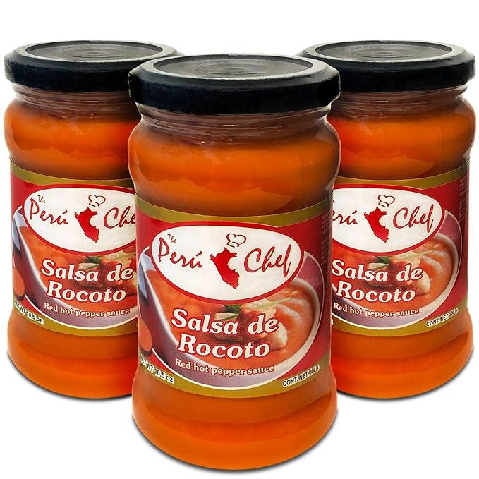 Amazon.com : PeruChef Salsa de Rocoto Peru | Peruvian Red Hot Pepper ...