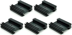 Amazon.com: Easycargo 5 PCs To-247 TO-220 Aluminium Heatsink 38x34x12mm ...