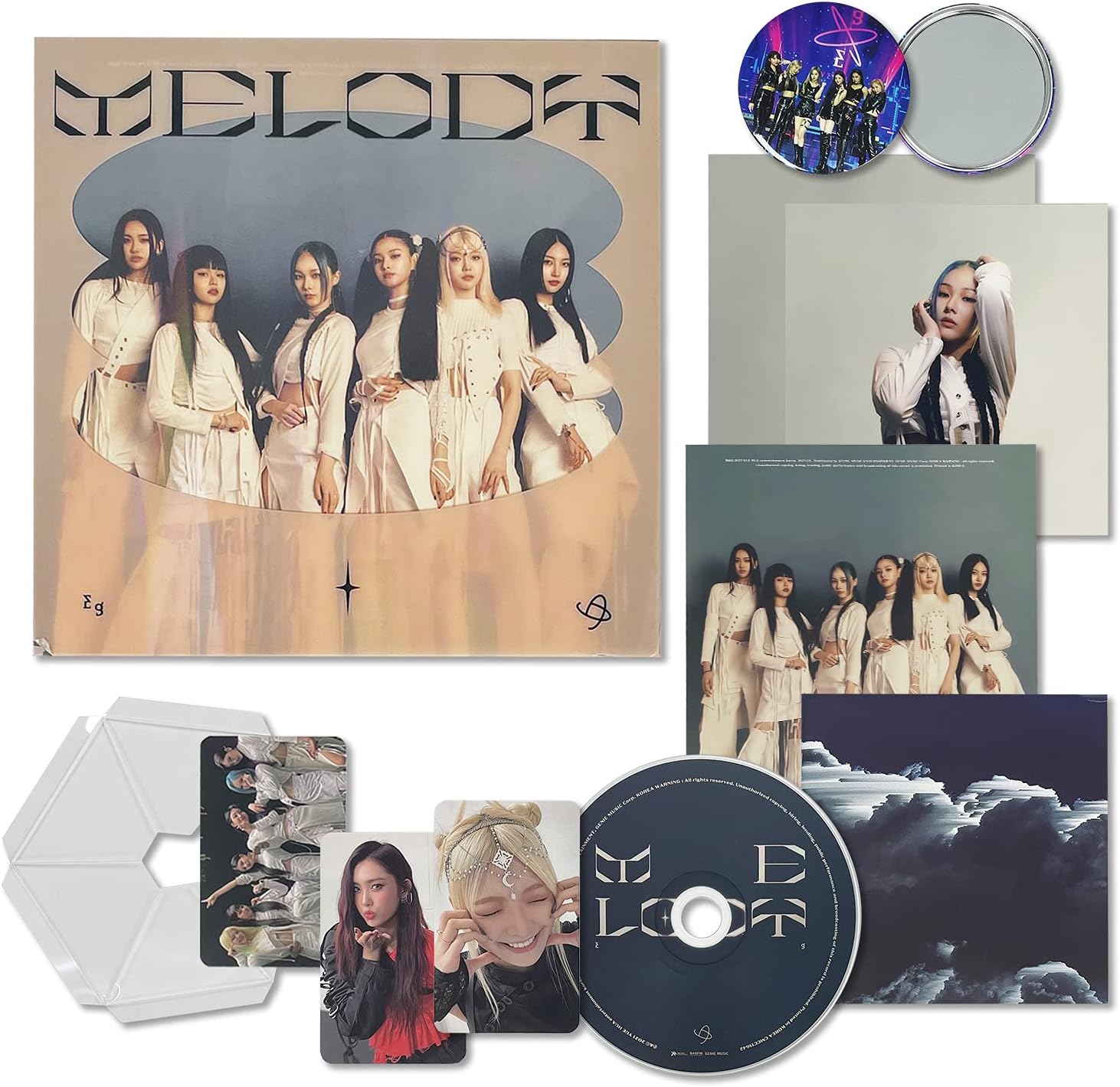 EVERGLOW 3rd Single Album - Last Melody [ FIRST MEMOIR Ver. ] CD ...