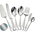 Amazon.com | Xideman® 7-Piece Hammered 18/10 Stainless Steel Silverware ...