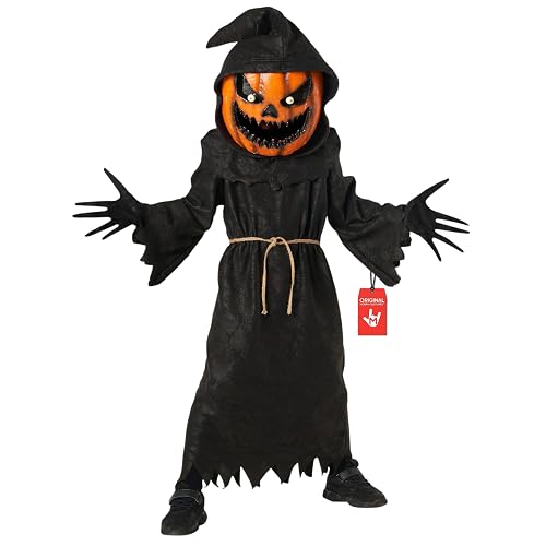 Morph Pumpkin Costume Kids, Pumpkin Grim Reaper Costume Kid, Halloween ...