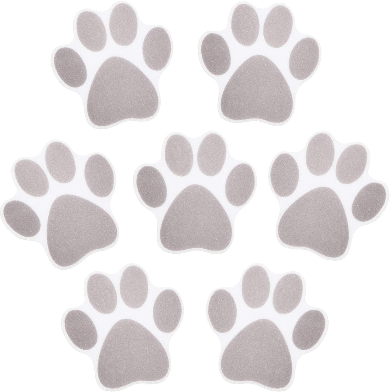 20 Pieces Non-slip Bathtub Stickers Adhesive Paw Print Bath Treads Non ...