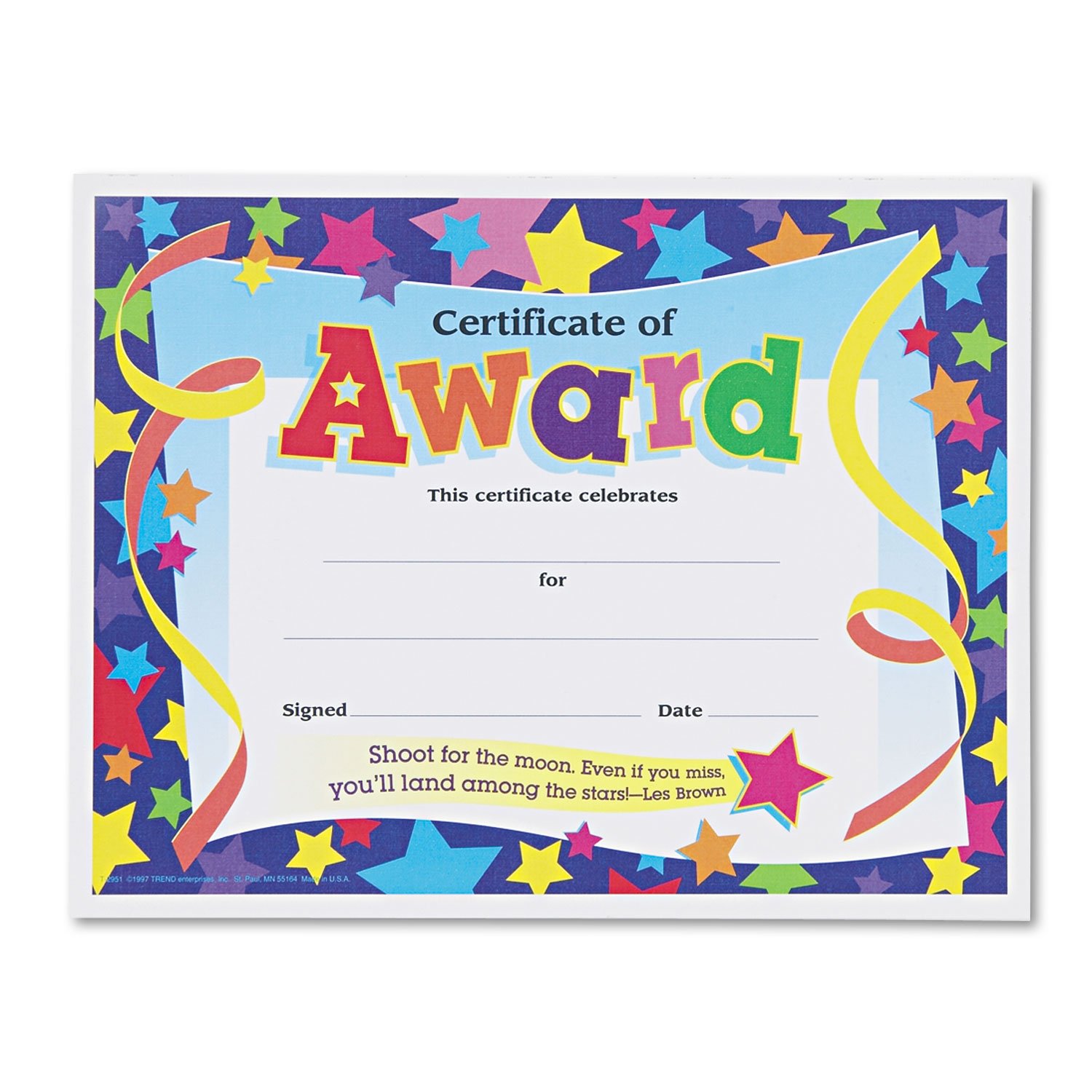 Mua Trend Enterprises Certificate of Award Colorful Classics ...