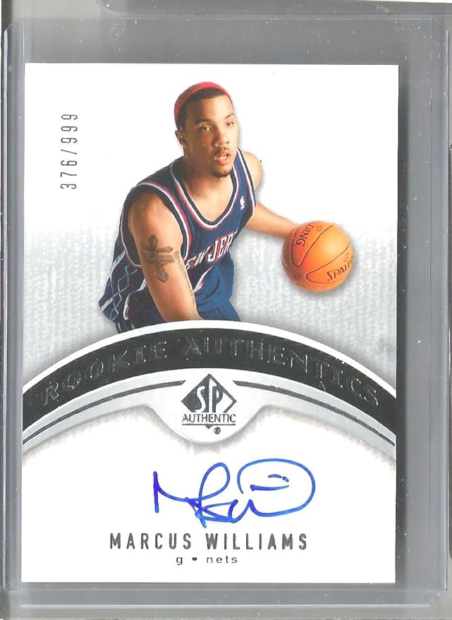2006-07 SP Authentic Basketball Marcus Williams Rookie Authentics ...