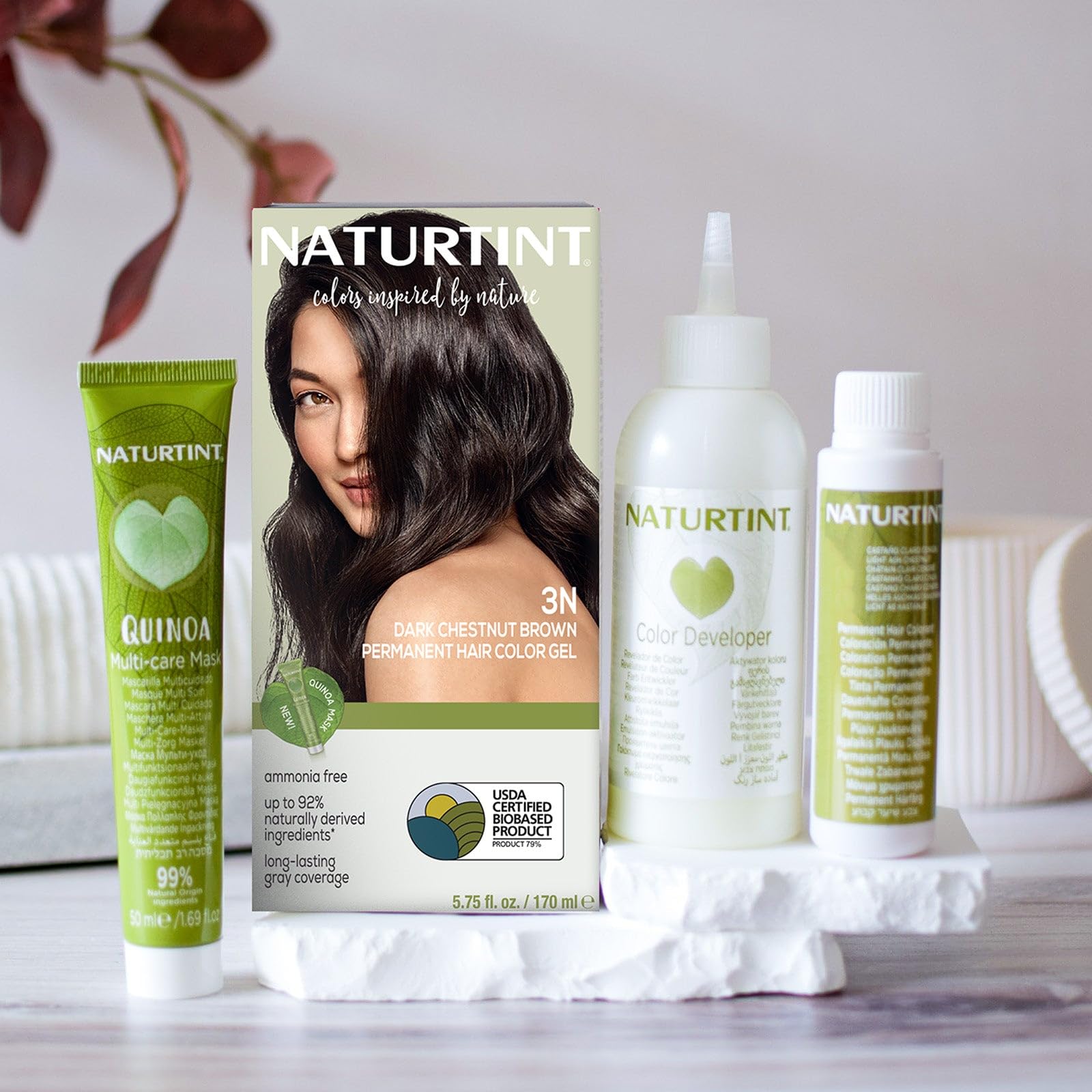 Mua Naturtint 3N Dark Chestnut Brown Permanent Hair Color (Pack of 6 ...
