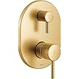 Amazon.com: Moen UT3290BG Align M-CORE 3-Series 2-Handle Shower Trim with Integrated Transfer ...