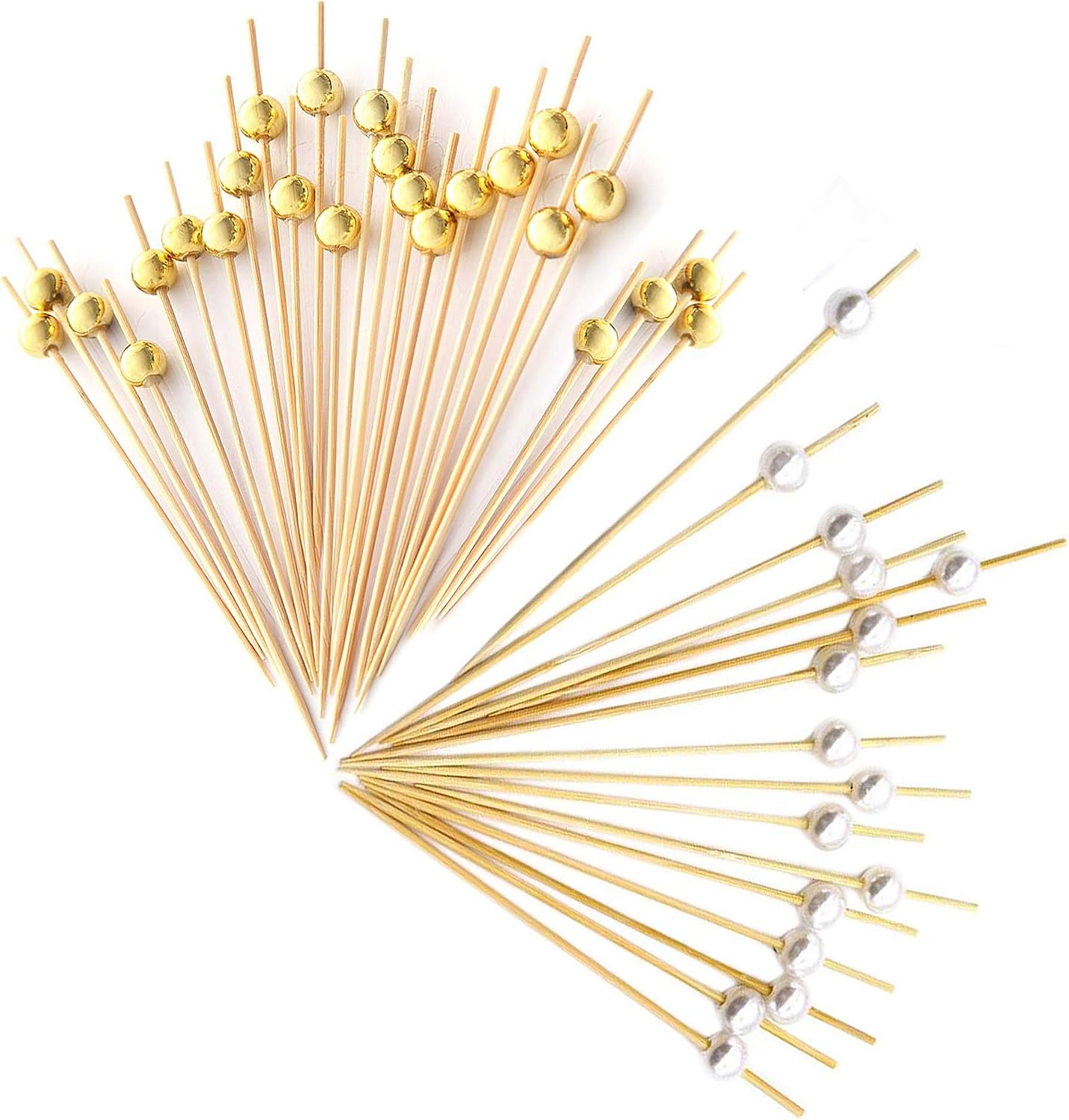 200 Cocktail Stick Fruit Sticks Bamboo Wooden Toothpicks, for Party ...