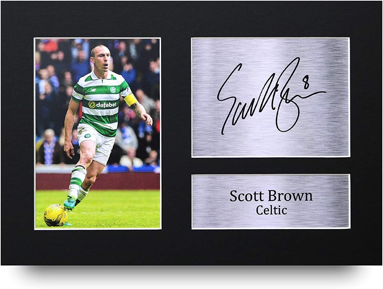 HWC Trading Scott Brown Gift Signed A4 Printed Autograph Celtic Gifts ...