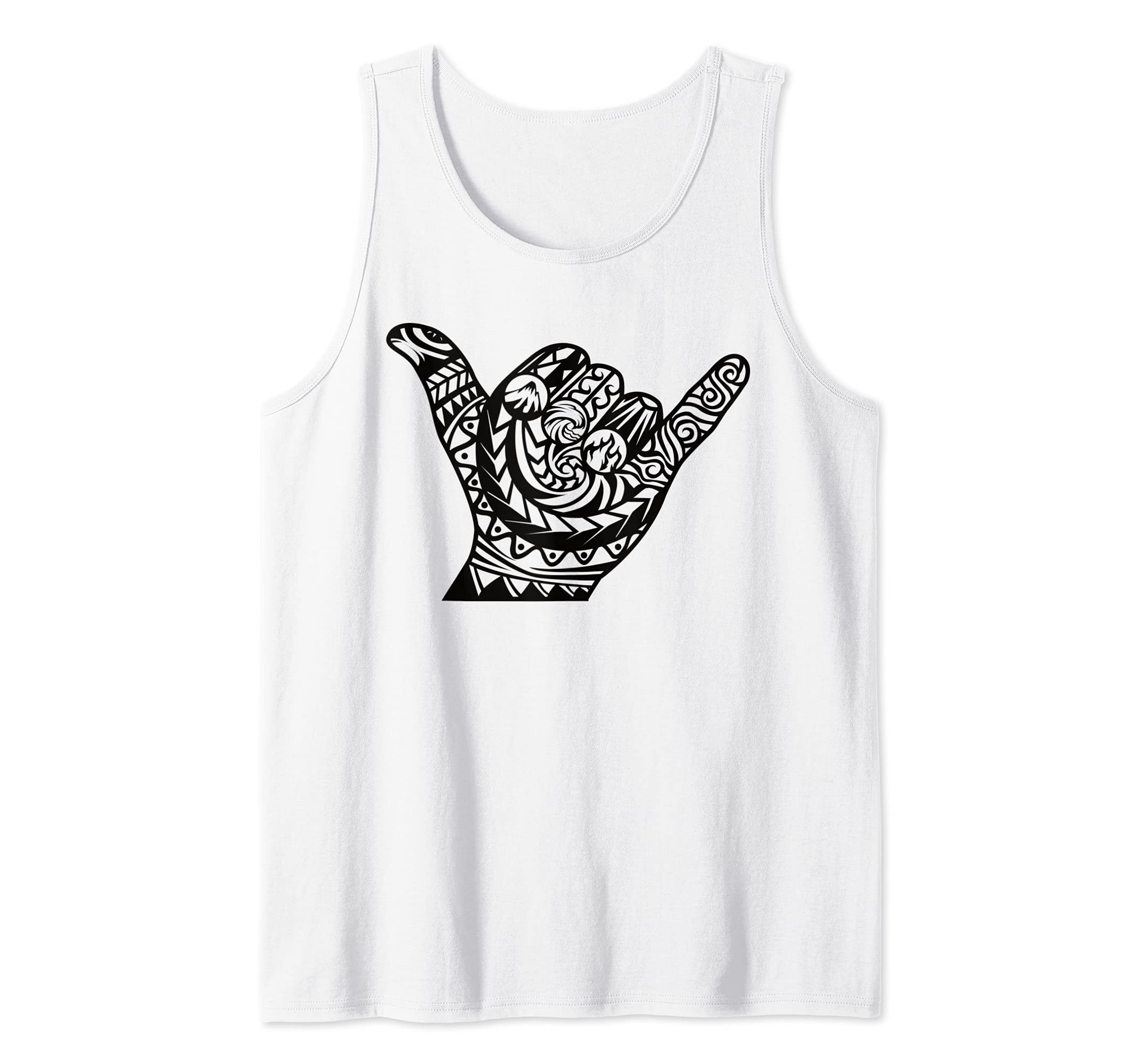 Tribal Shaka Tank Top - Maori Tank Top - Hawaiian Tribal Tank Top for ...