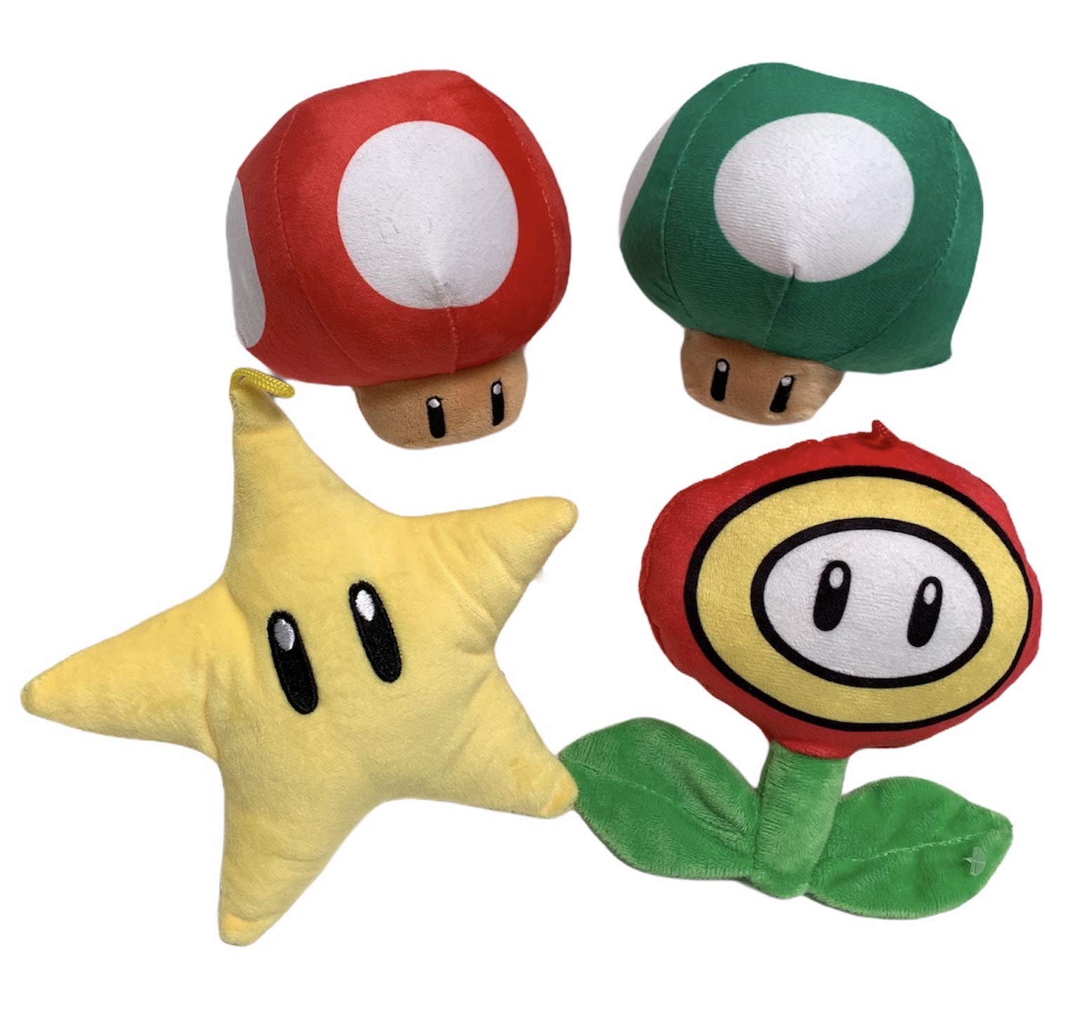 Mua Super Mario Icon 7 Inch Stuffed Plush Toy 4 Piece Set, Green, Red ...