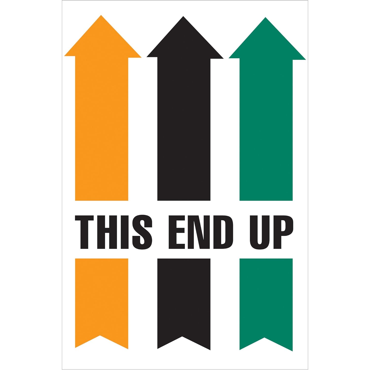 Amazon.com: "This End Up" Arrow Labels/Stickers, 4" x 6", Multiple, 500 ...