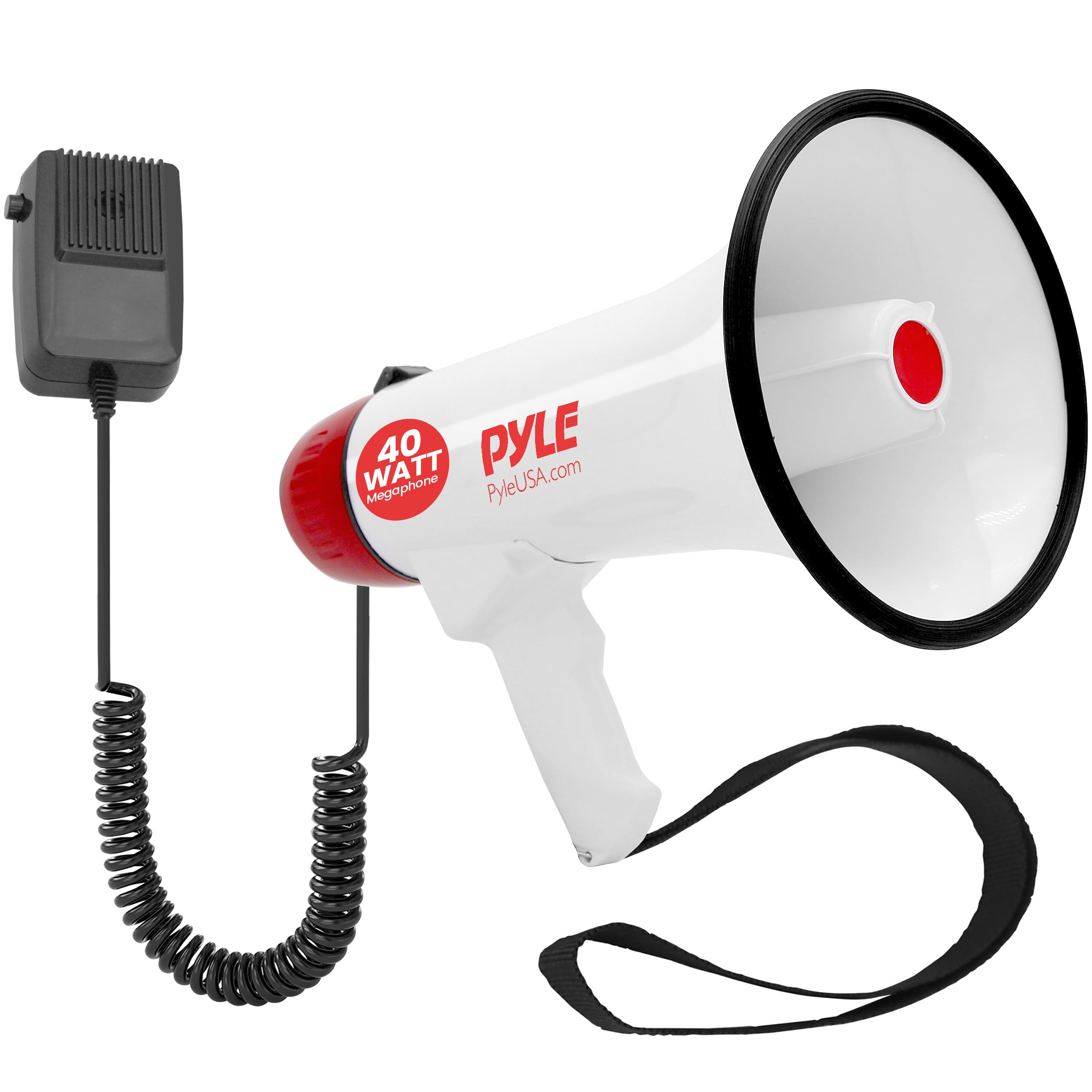 Mua Pyle Megaphone Speaker PA Bullhorn - Built-in Siren Rechargeable ...
