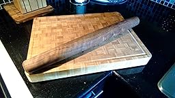 Amazon.com: Black Walnut French Style Rolling Pin: Tapered Solid Wood ...