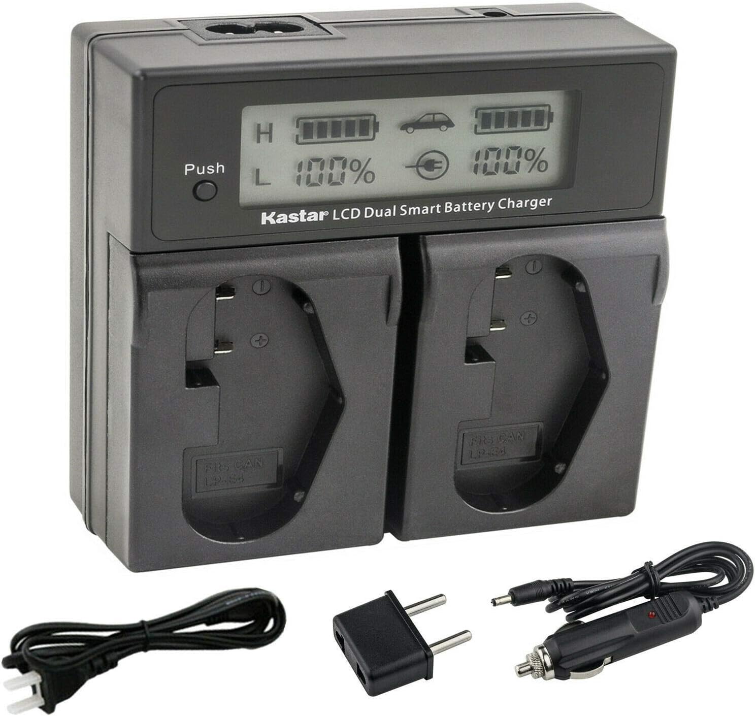 Amazon.com : Kastar Fully Decode LP-E19 Battery LCD Dual Fast Charger ...