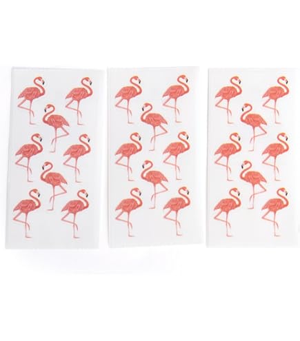 Summer Theme Stickers 1000pcs Flamingo Stickers Roll - 5 Tropical ...