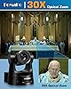 FoMaKo PTZ Camera, 30X Optical Zoom Bundle AI Auto-Tracking Gen 3, PoE HDMI Camera, for Church ...