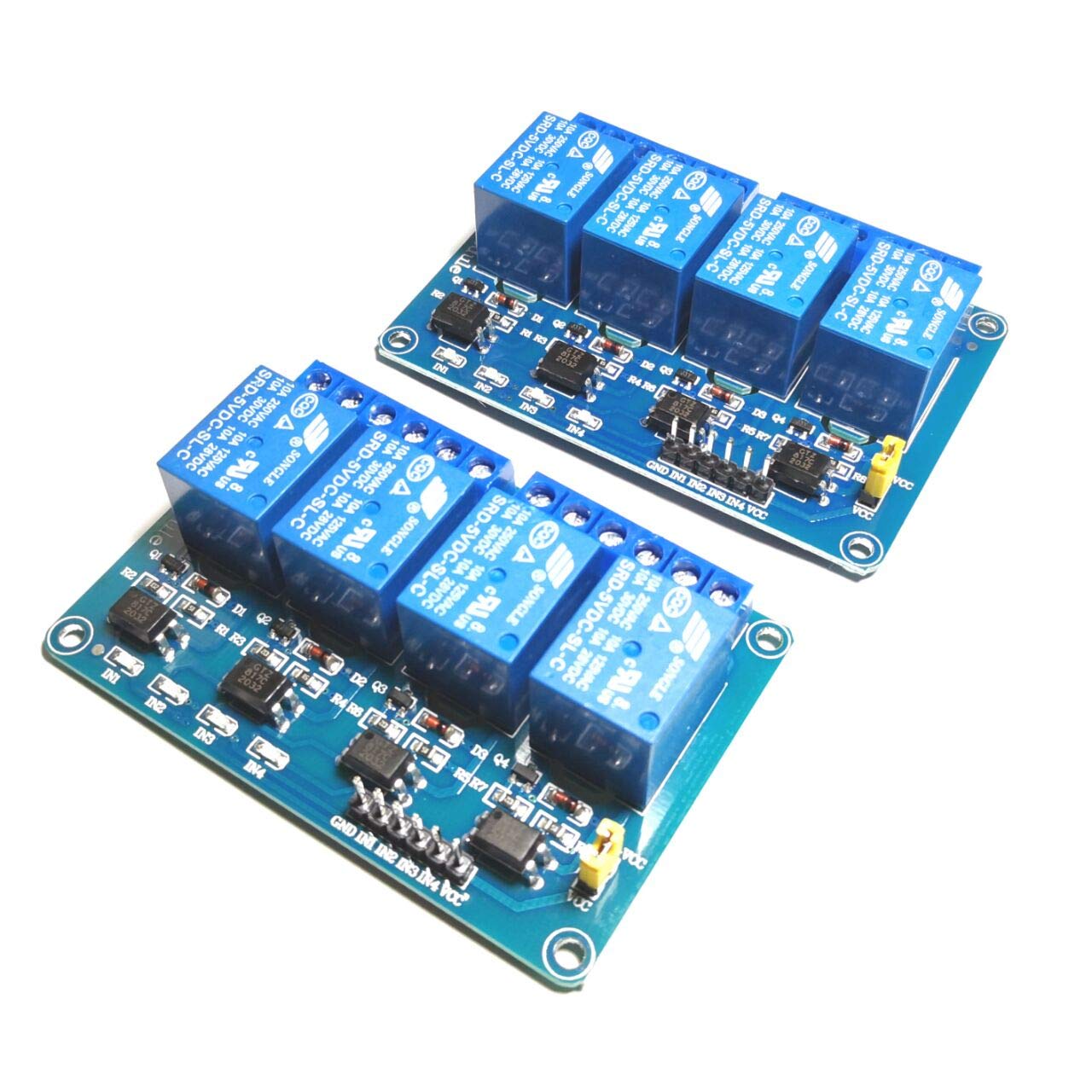 Mua 2pcs 4 Channel DC 5V Relay Module with Optocoupler for UNO R3 MEGA 2560 1280 DSP ARM PIC AVR ...