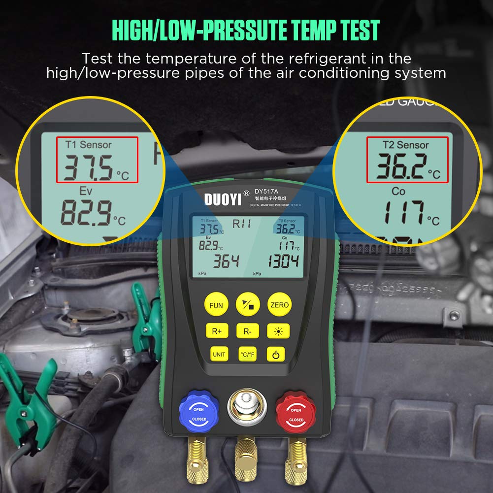 Mua Digital Manifold Gauge Set Pressure&Temp Test HVAC Manifold ...