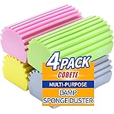 Amazon.com: 6-Pack Damp Clean Duster Sponge, Reusable Damp Duster ...