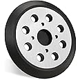 Gnellkoor 5" 8 Hole Hook & Loop Orbital Sander Metal Pad Compatible ...
