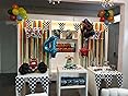 Amazon.com: 100 Foot Long Race Track Car Finish Line Black and White ...